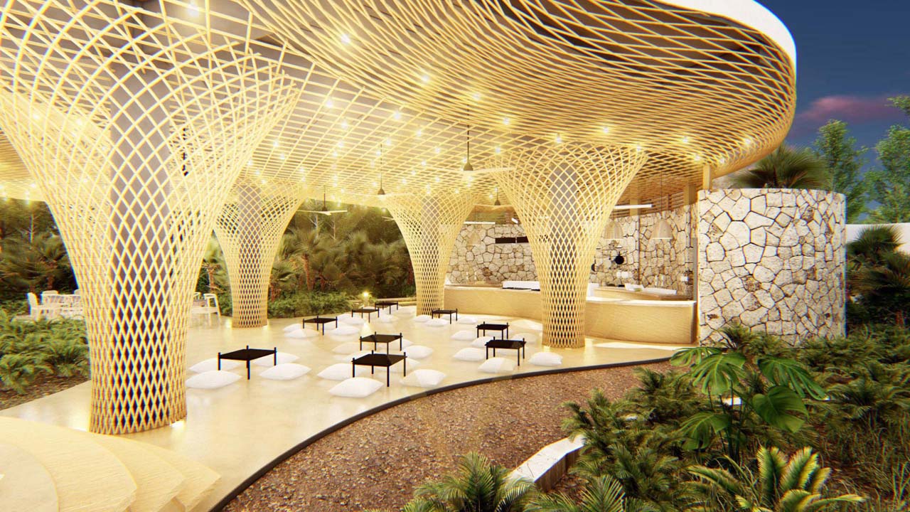 Keme Ix - Restaurant Geophilia Healing Architecture with Sacred Geometry