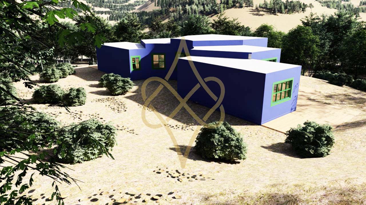 Shaman House Geophilia Healing Architecture with Sacred Geometry